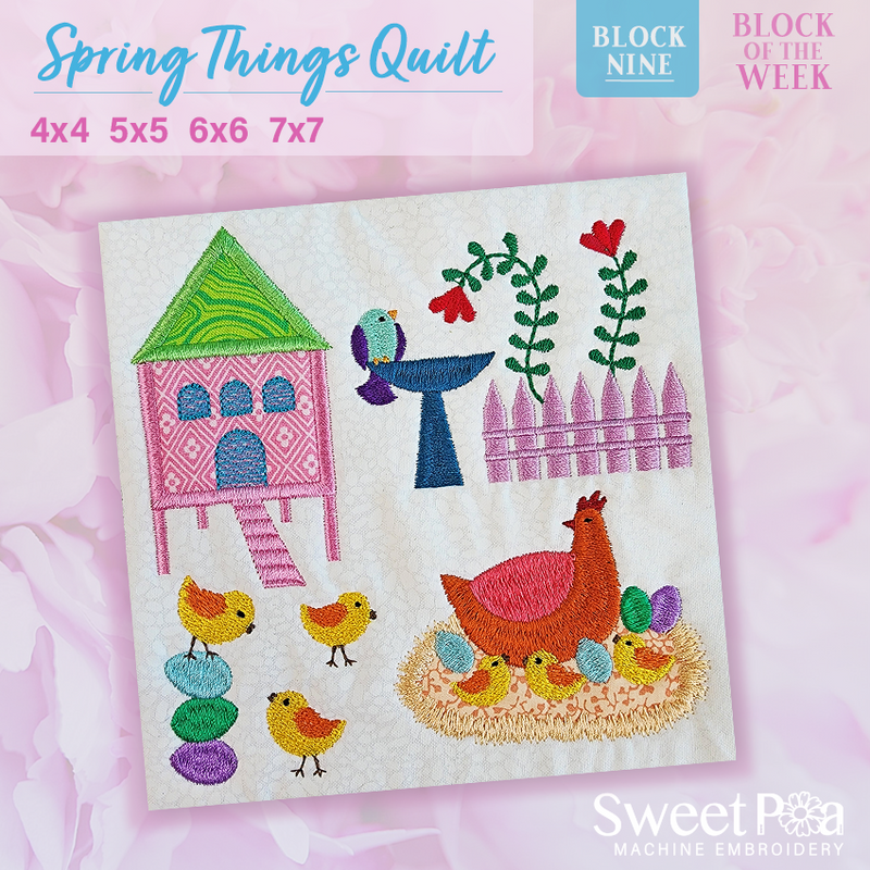 BOW Spring Things Quilt - Block 9