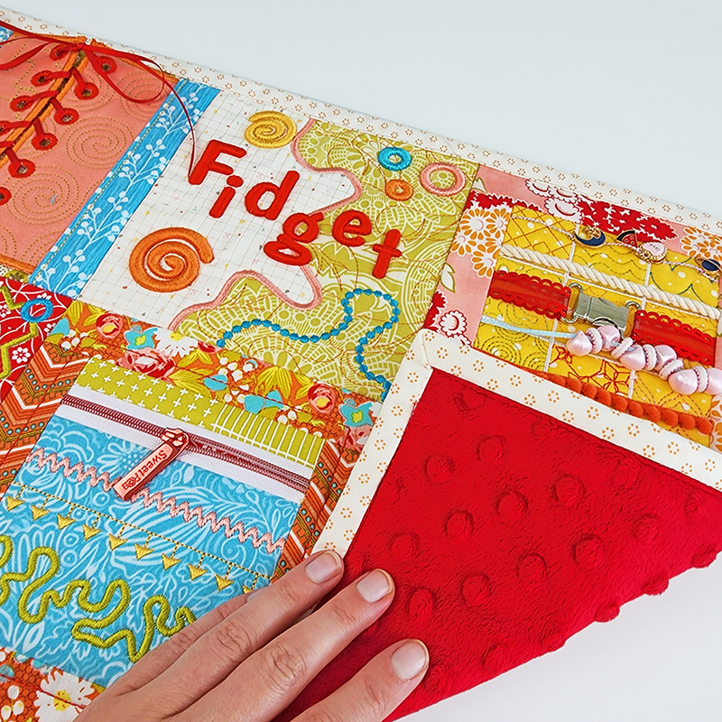 ITH in the hoop Embroidery Ideas - Fidget Mat