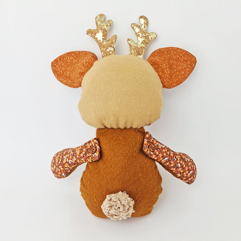 In The Hoop Embroidery - Reindeer Stuffed Toy