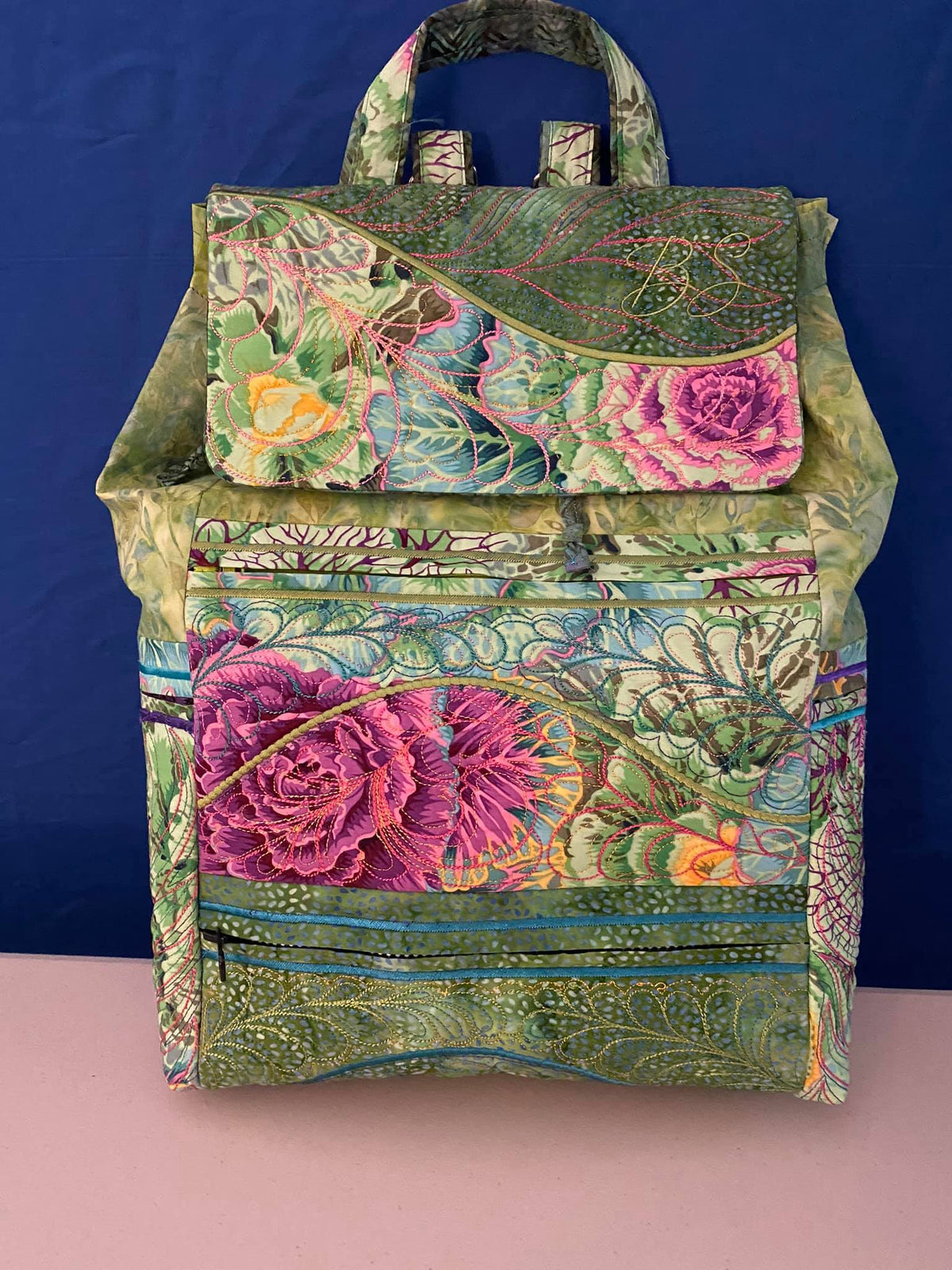 Freeform Quilted Backpack