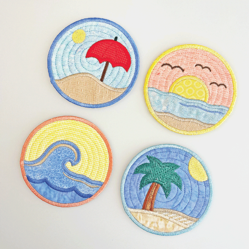 Beach Scene Coasters