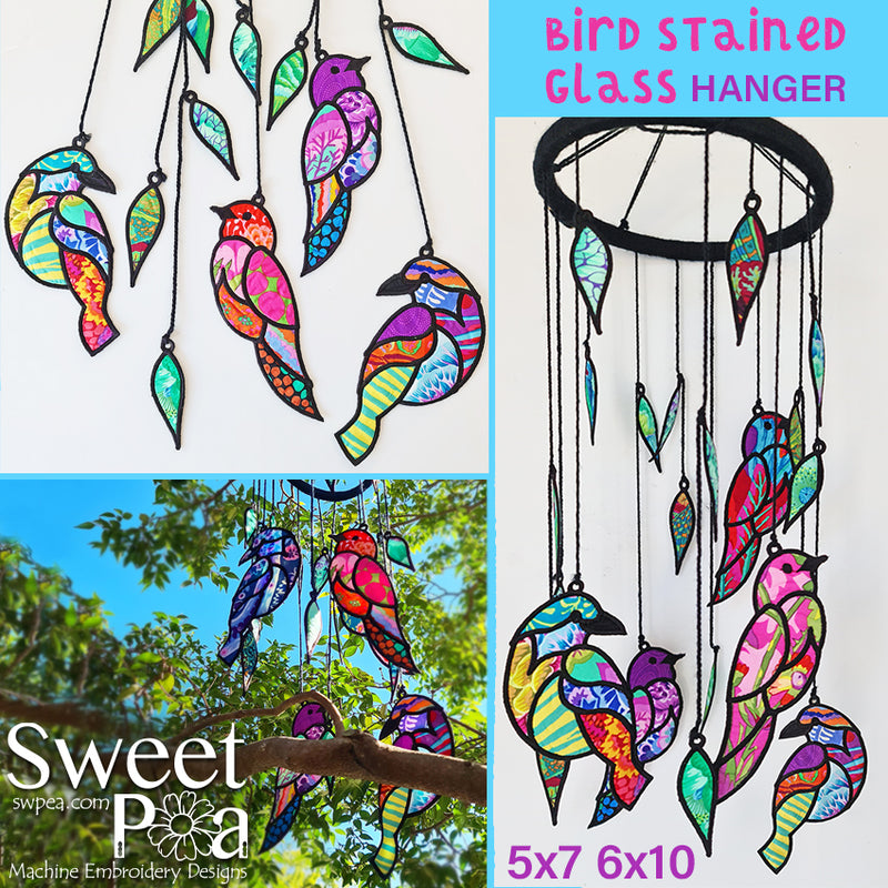Bird Stained Glass Hanger