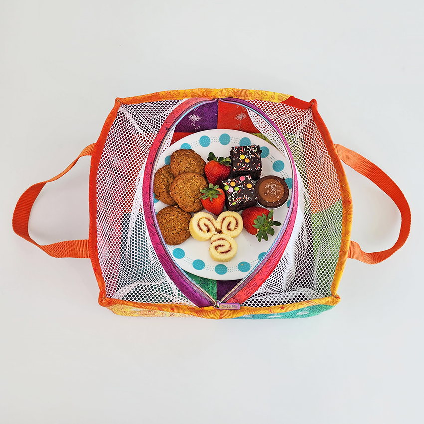Mesh Food Carrier in the hoop machine embroidery design