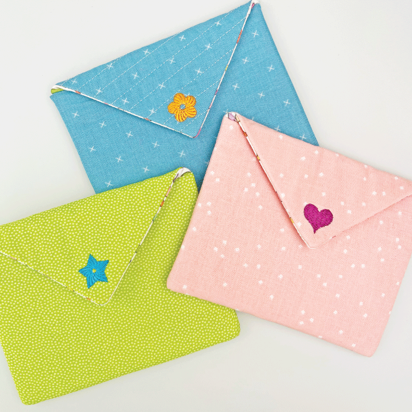 Embroidery Design ITH - Birthday Envelope Set