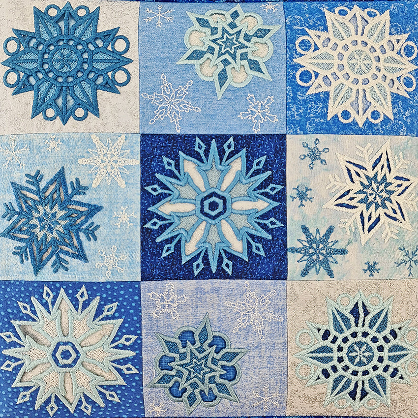 Snowflake Lace Cushion 4x4 5x5 6x6