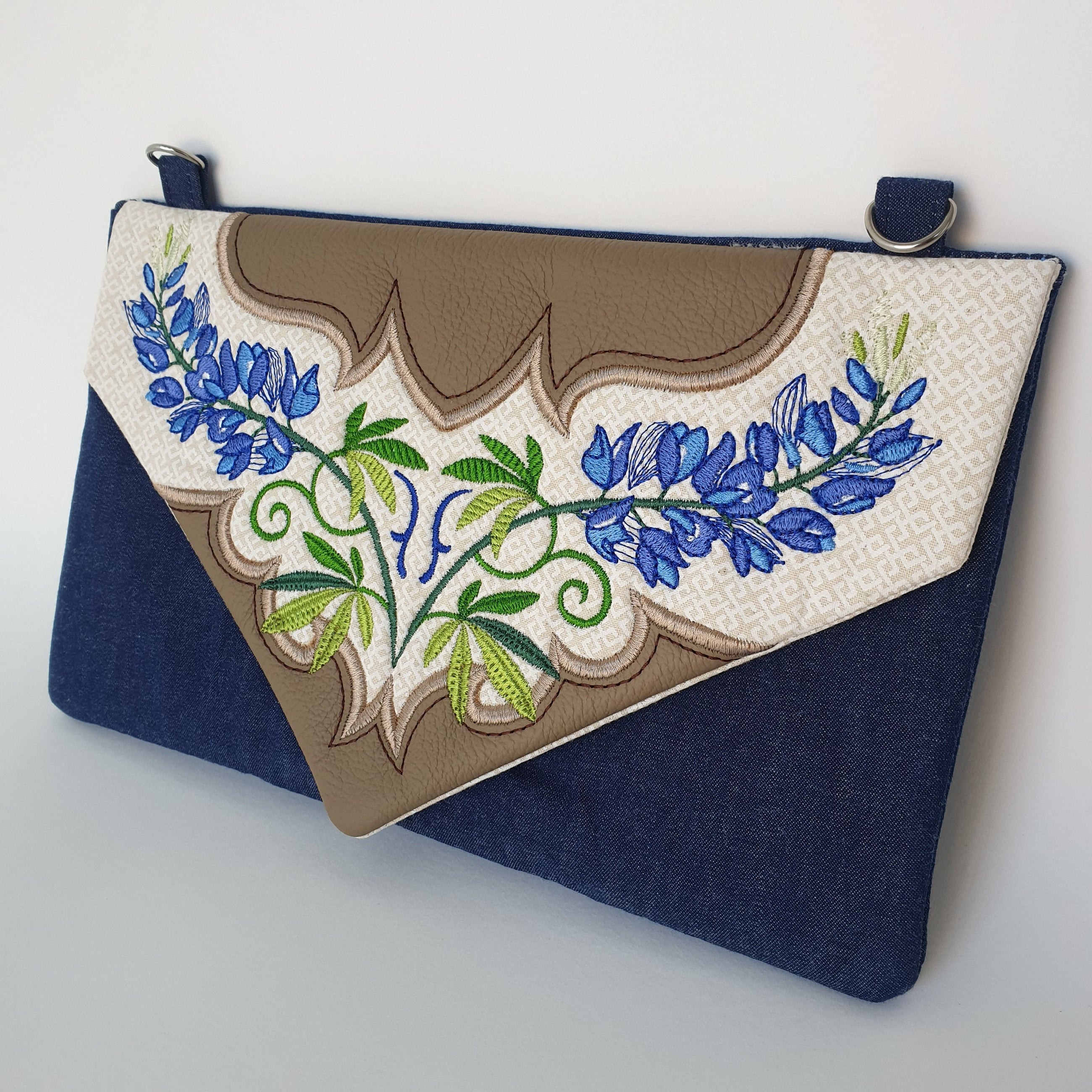 Bluebonnet Clutch Bag