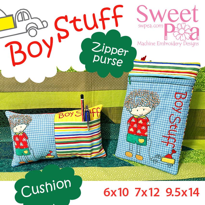 In The Hoop Embroidery Design - Boy Stuff Set