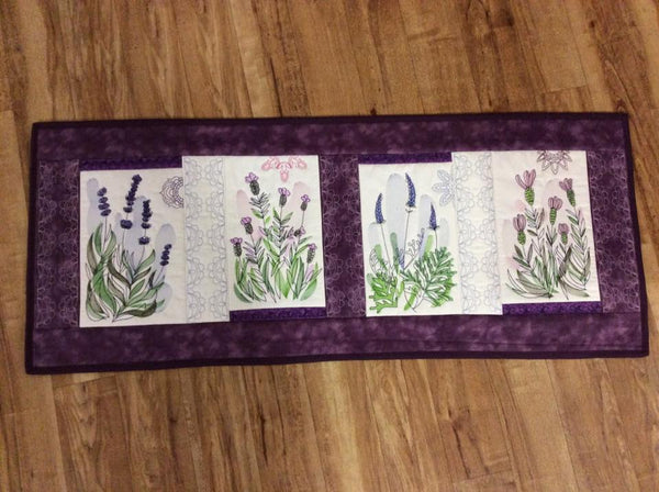 Lace and Lavender Garden Table Runner
