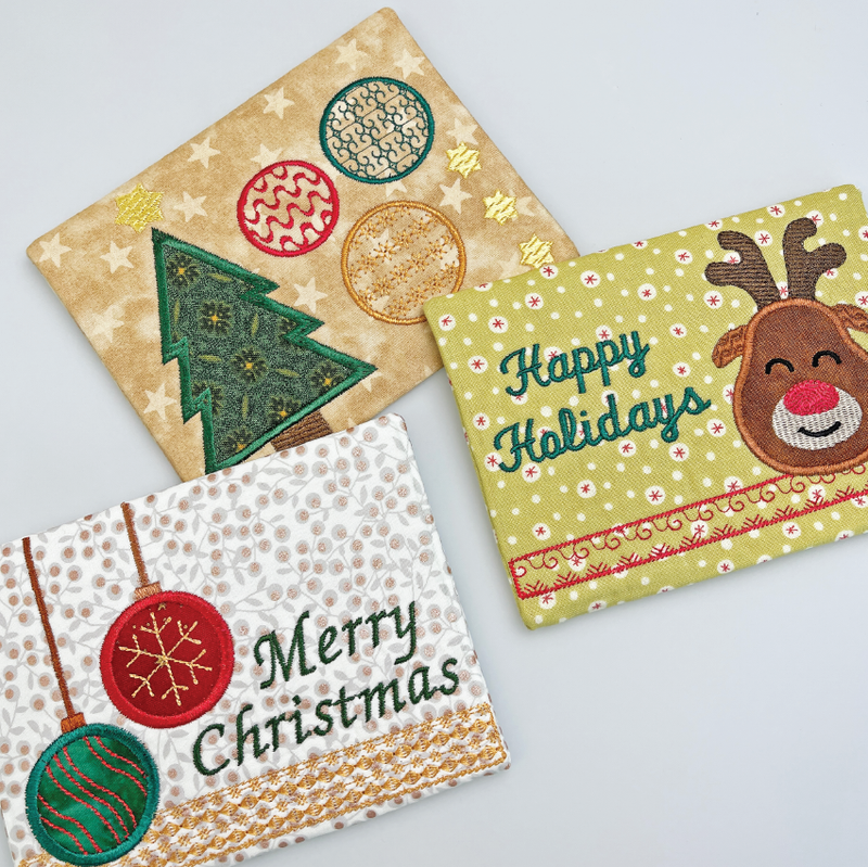 Embroidery Design ITH - Christmas Envelope Set