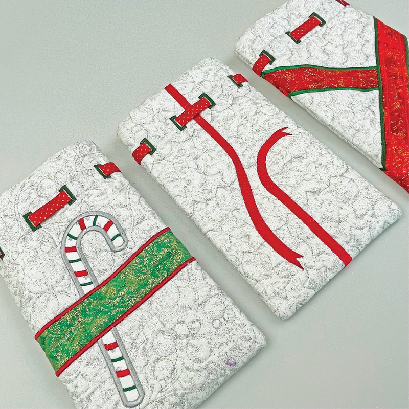 Machine Embroidery Design ITH - Christmas Gift Bags
