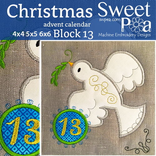 christmas advent calendar in the hoop machine embroidery designs ITH