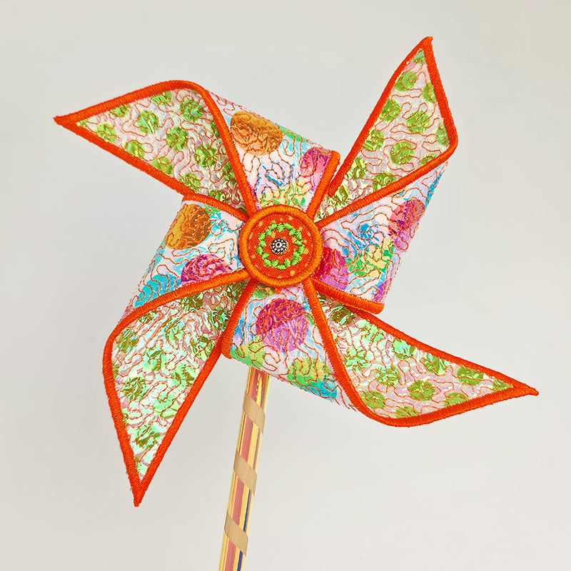 Seasonal ITH Embroidery Designs - Pinwheel Designs