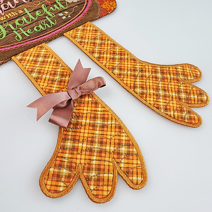 Turkey Hanger ITH Machine Embroidery Design
