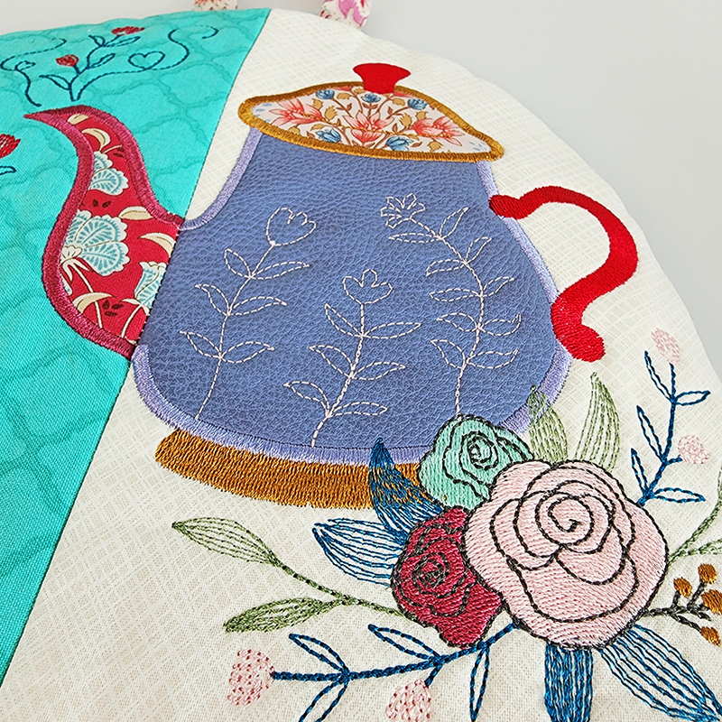 Tea Cosy Cover in the Hoop Machine Embroidery Design