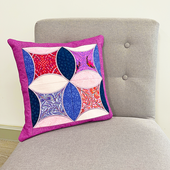 Cathedral windows cushion a in the hoop machine embroidery designs ITH