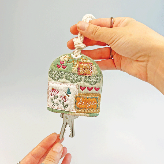 Cute Key Cover in the Hoop Machine Embroidery Design