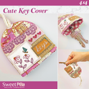 Cute Key Cover in the Hoop Machine Embroidery Design