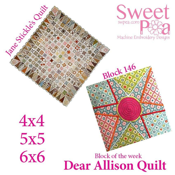 Dear Allison block 146 and border block 145