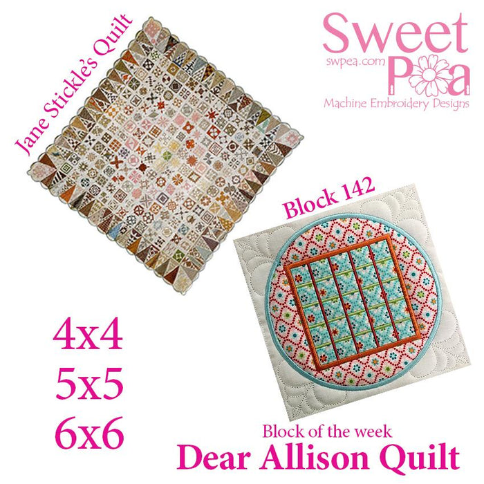 Dear Allison block 142 and border block 141