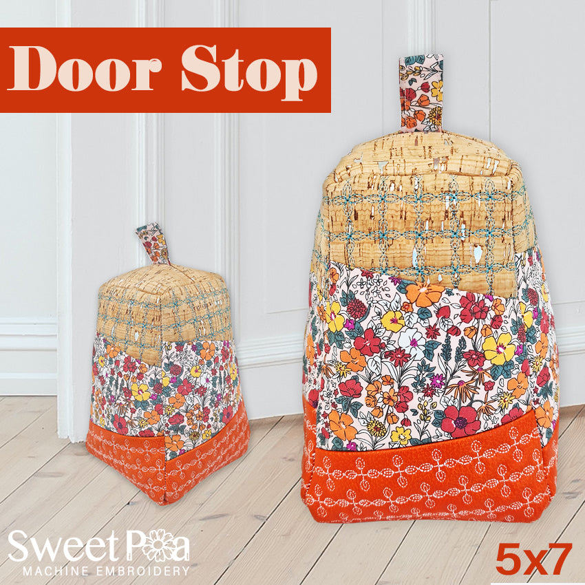 Machine Embroidery Design ITH - Door Stop 5x7
