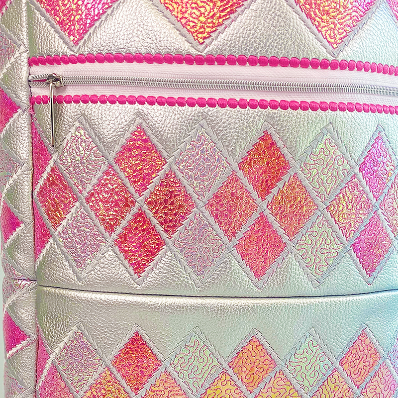 Double Diamond Tote Bag 6x10 7x12 ITH Design