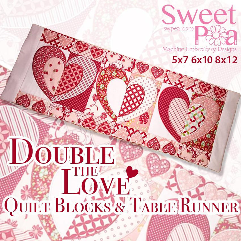 Embroidery Designs - Love Quilt Blocks & Table Runner
