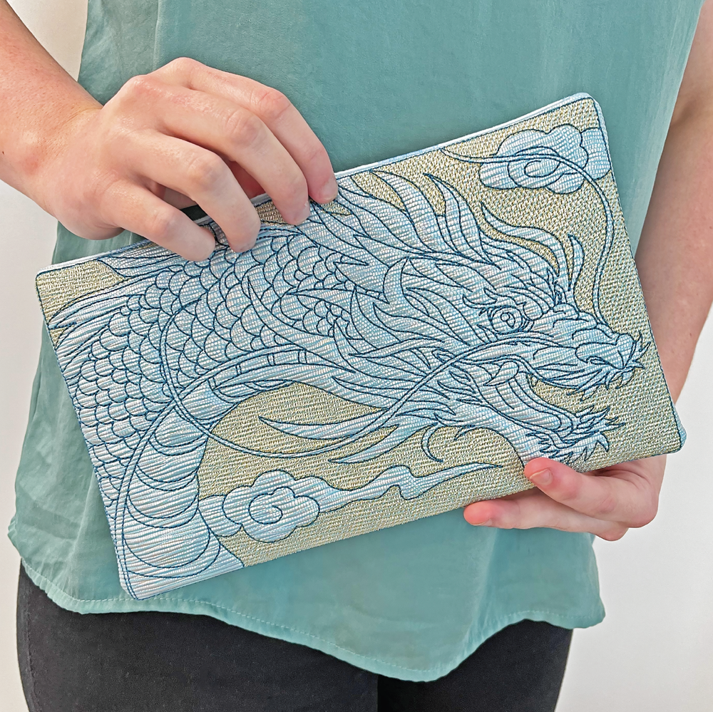 In The Hoop Embroidery - Dragon Zipper Case