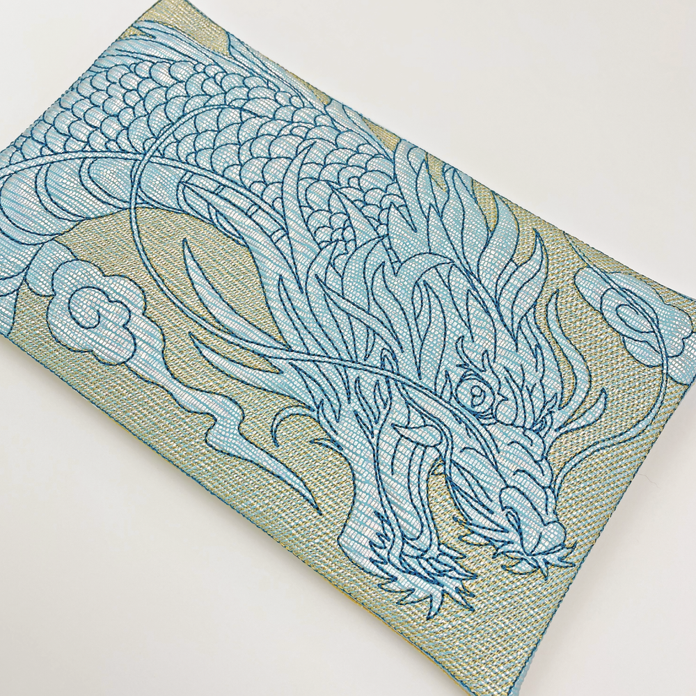 In The Hoop Embroidery - Dragon Zipper Case