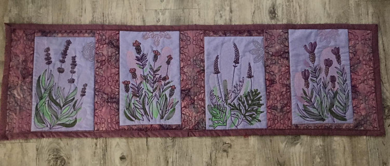 Lace and Lavender Garden Table Runner
