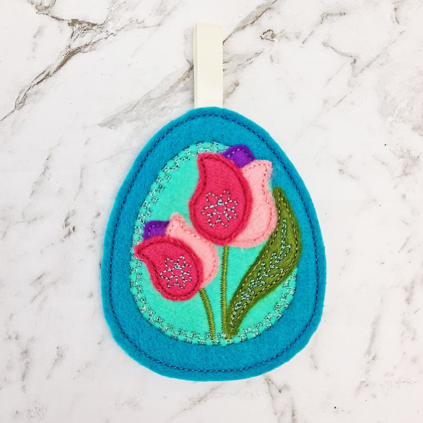 In The Hoop Embroidery Designs - Felt Spring Decor Ornaments