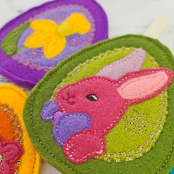In The Hoop Embroidery Designs - Felt Spring Decor Ornaments