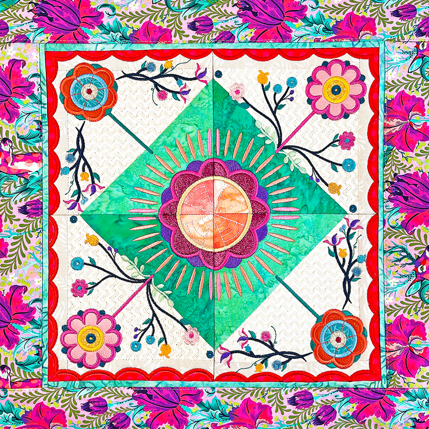 Exotic Bloom Cushion 4x4 5x5 6x6 7x7 8x8