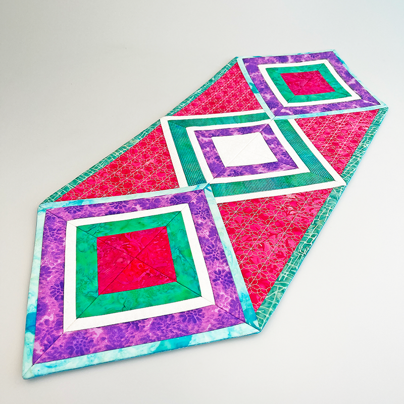 ITH Machine Embroidery Design -Flip & Fold Table Runner