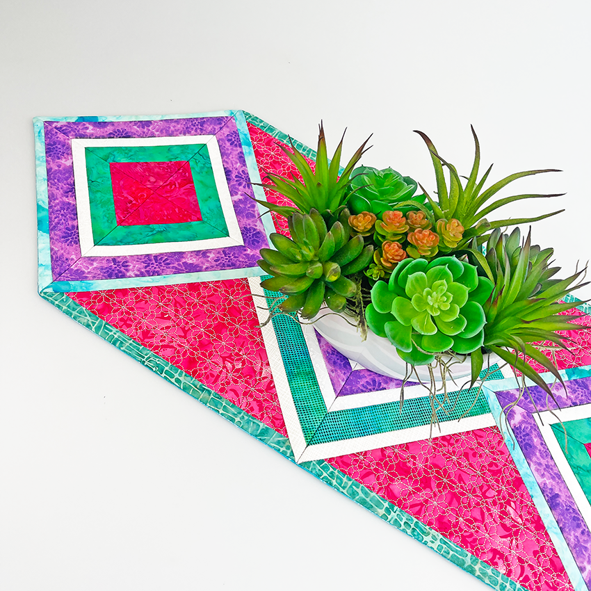 ITH Machine Embroidery Design -Flip & Fold Table Runner