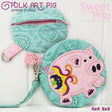 Folk Art Pig Purse