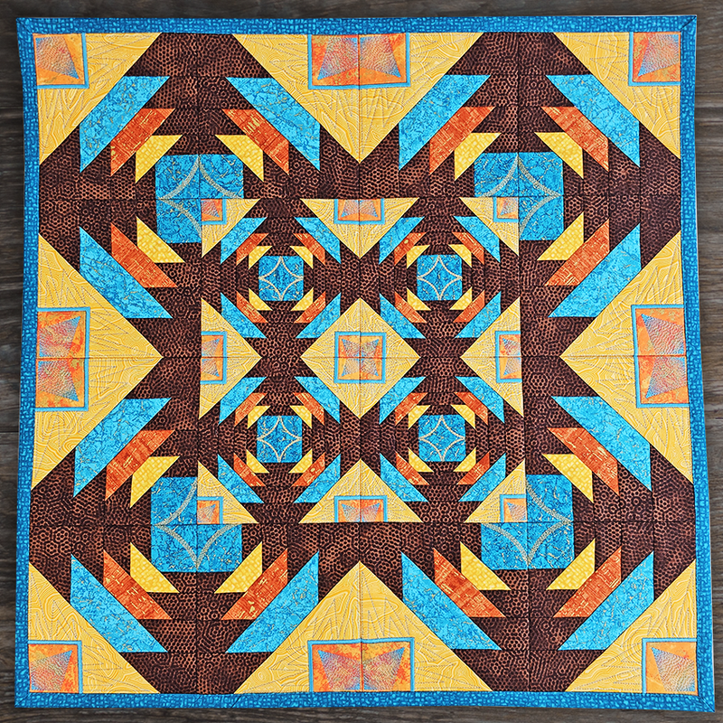 Fractured Modern Quilt - Machine Embroidery Design