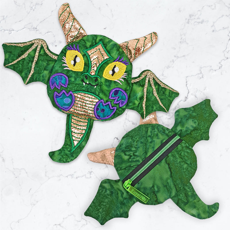 Embroidery Ideas - Dragon Zipper Purse