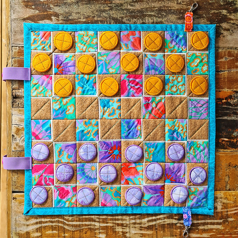 In The Hoop Embroidery Designs - Checkers Game