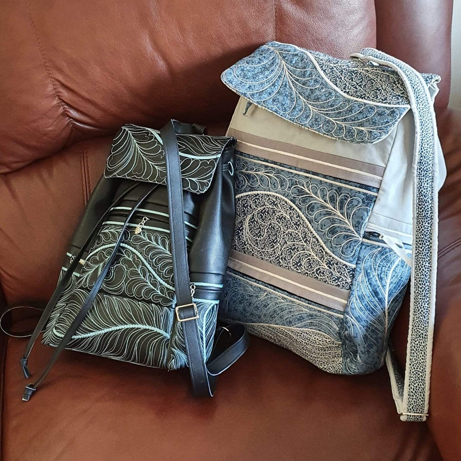 Freeform Quilted Backpack