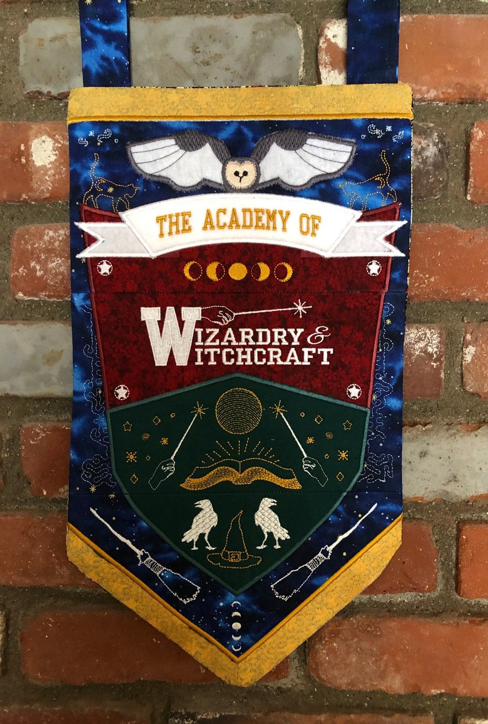 Witches & Wizards Flag or Table Runner 5x7 6x10 7x12