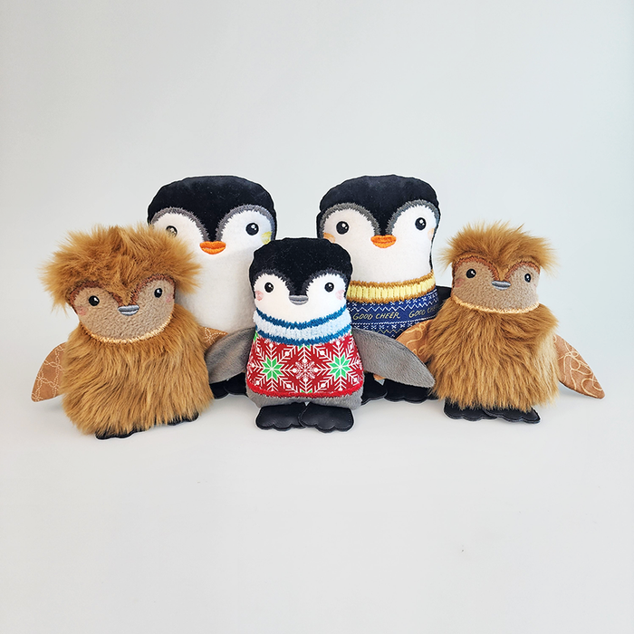 ITH Machine Embroidery Design - Penguin Stuffie
