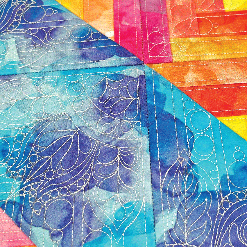 Half Square Flare Quilt 4x4 5x5 6x6 7x7 8x8