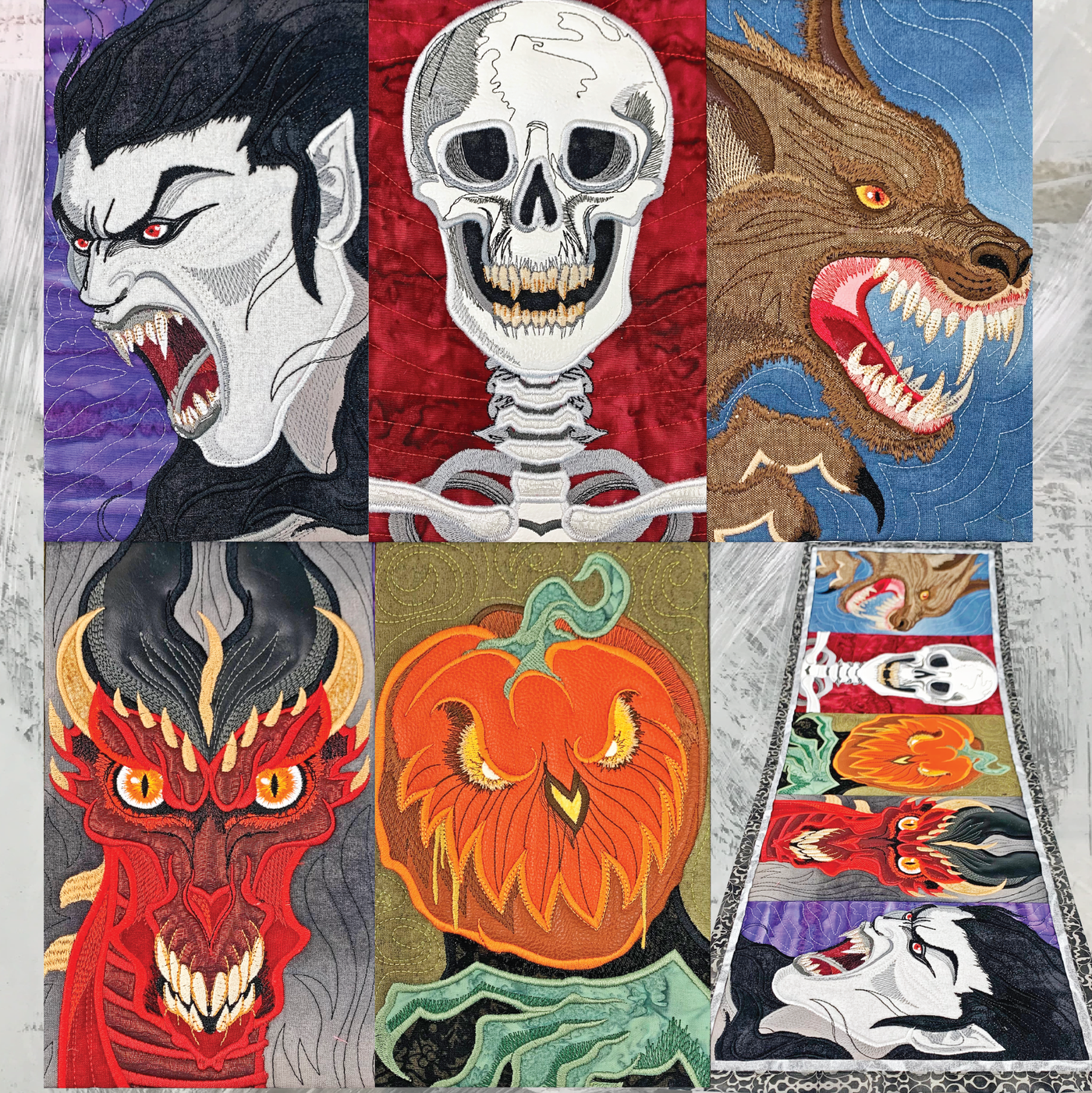 Halloween Monster Table Runner