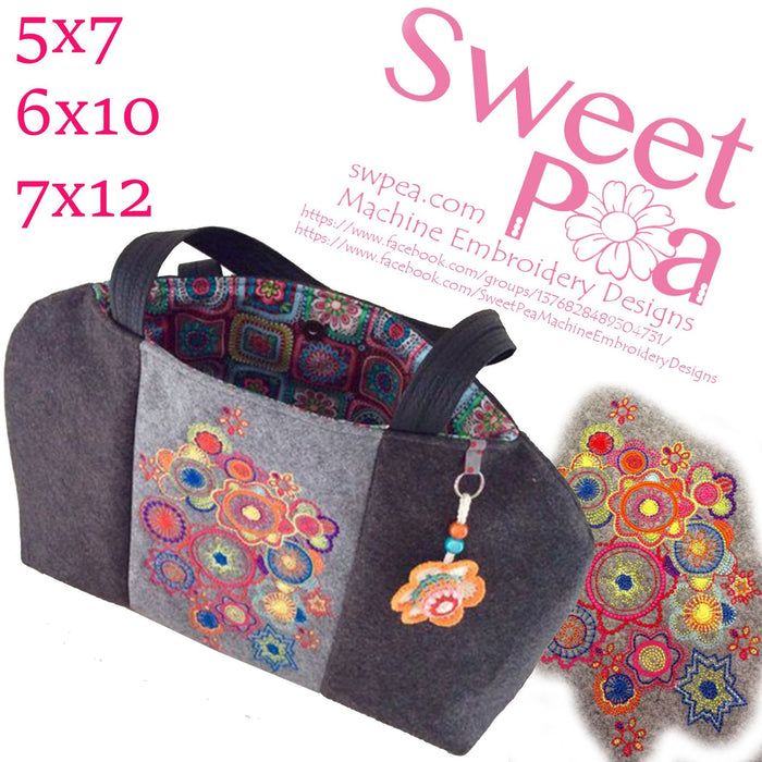 Embroidery Design ITH - Hobo Bag