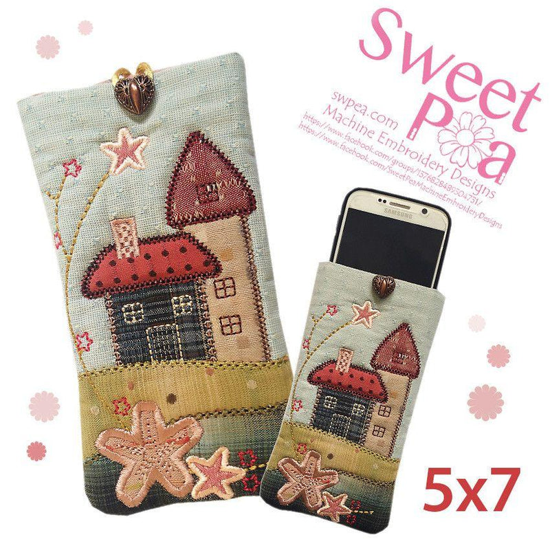 Embroidery Design ITH - Houses Phone Case