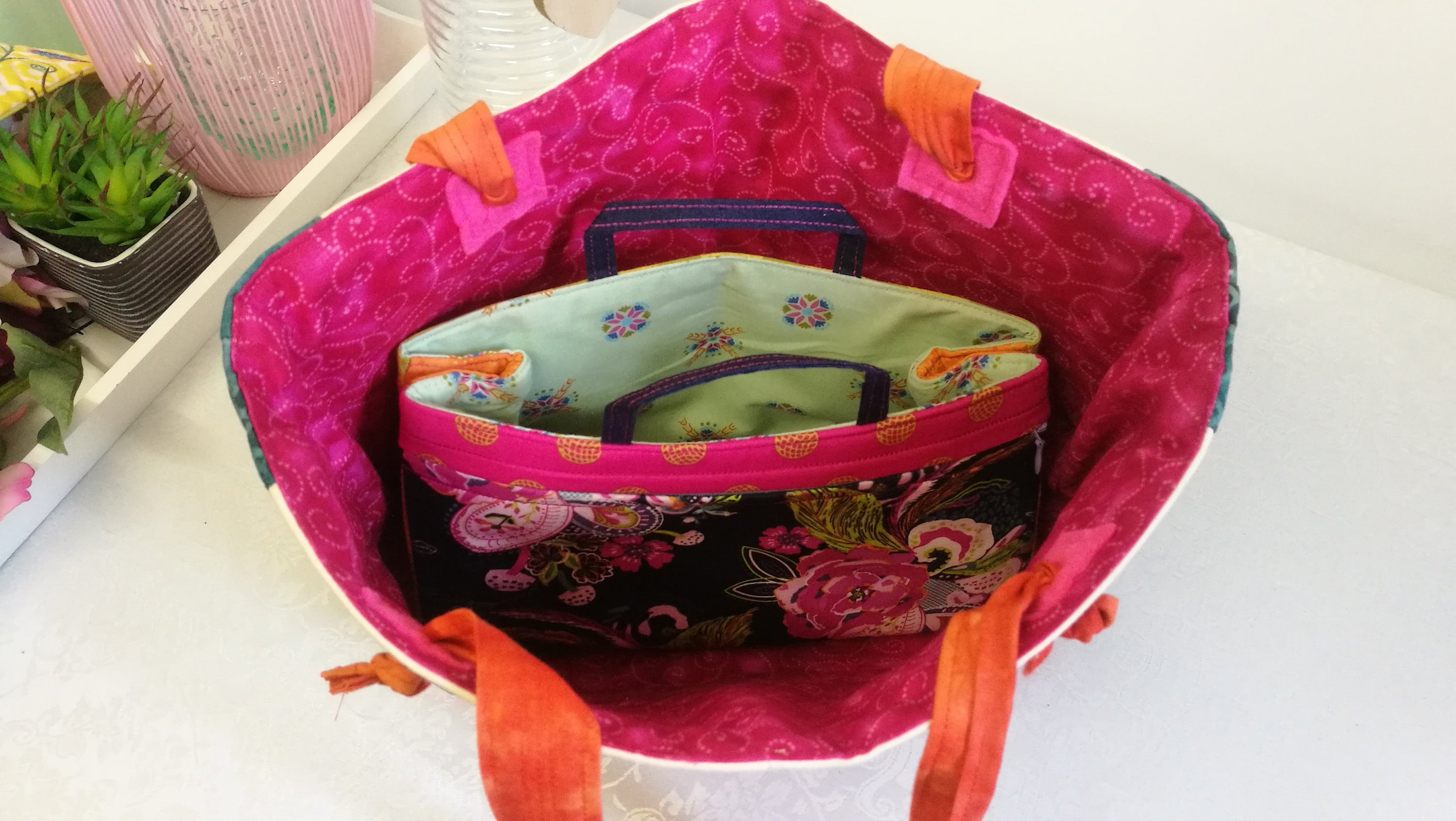 Bag Insert - Applique Machine Embroidery Design