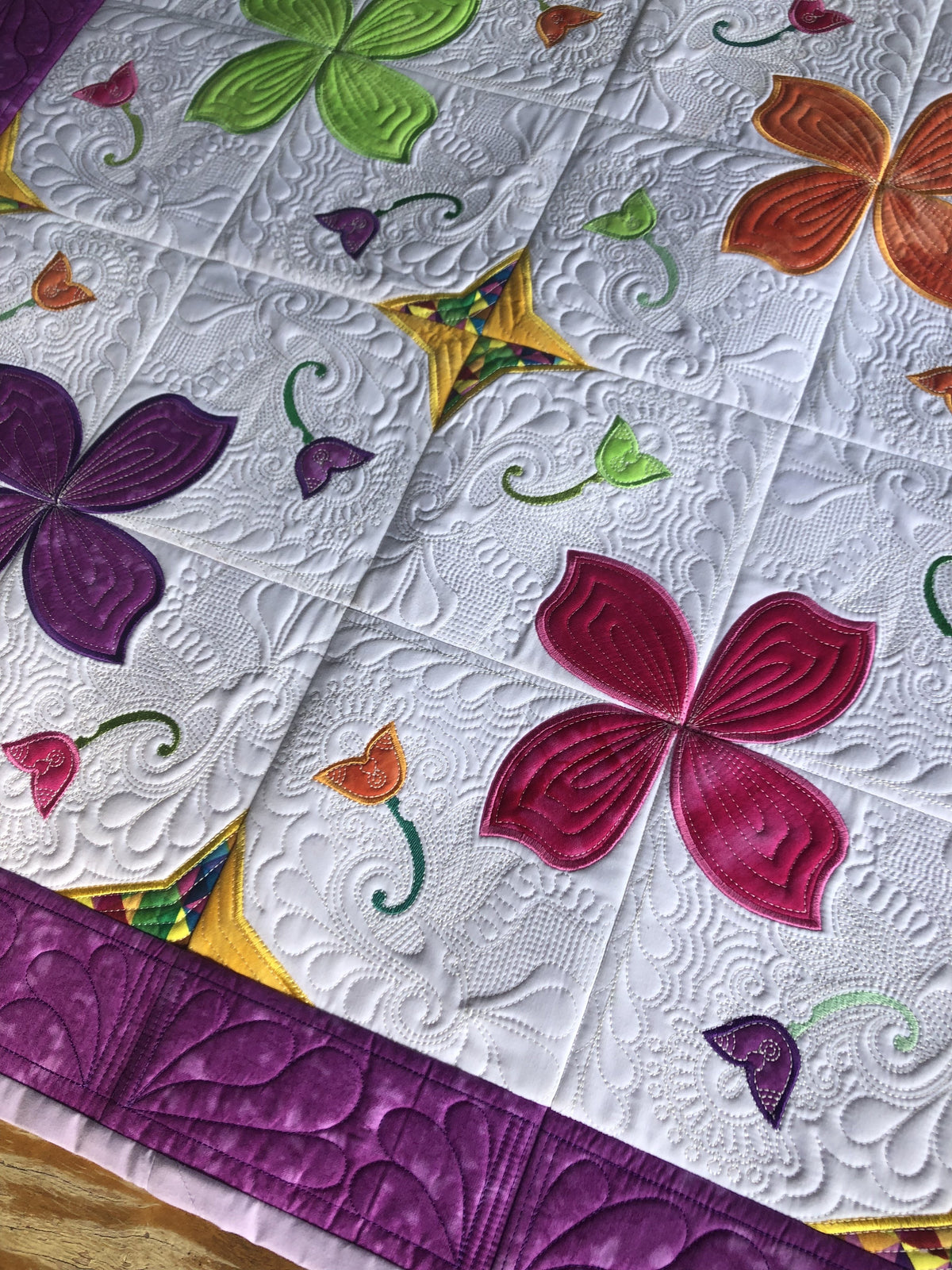 Machine Embroidery Design ITH - Paisley Fantasy Quilt