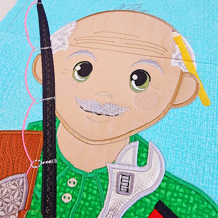 Jack of All Trades Hanger ITH Machine Embroidery Design