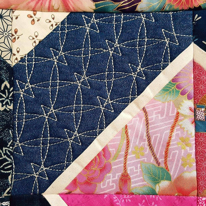 In The Hoop Machine Embroidery Design - Japanese Folded Sashiko Quilt