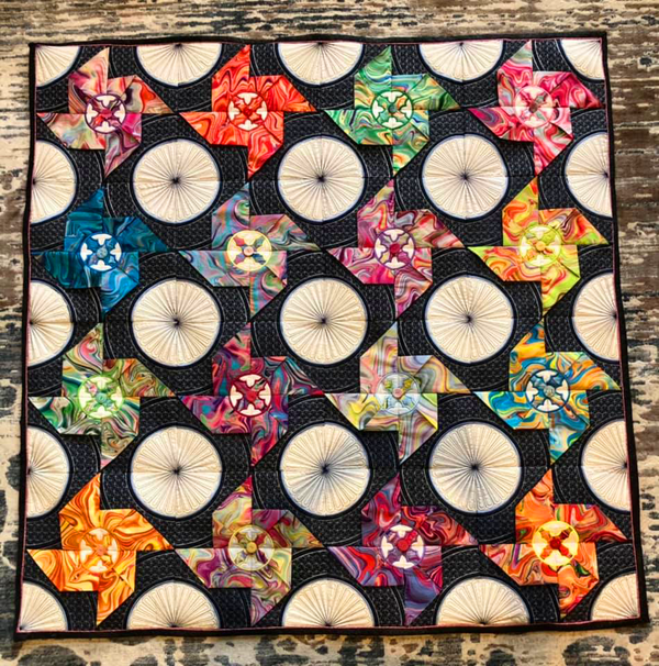 3D Japanese Pinwheel Quilt